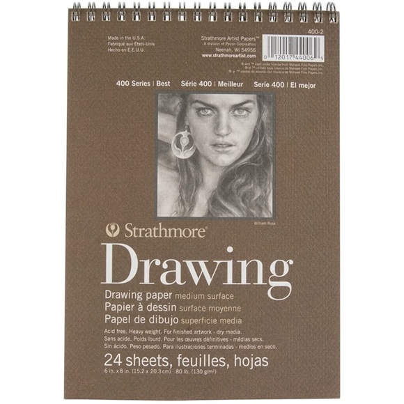 Strathmore | Art | Strathmore Medium Drawing Spiral Paper Pad 6x824 ...